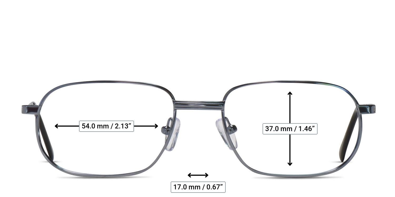 SafeVision SVTI1 Gunmetal Prescription Eyeglasses