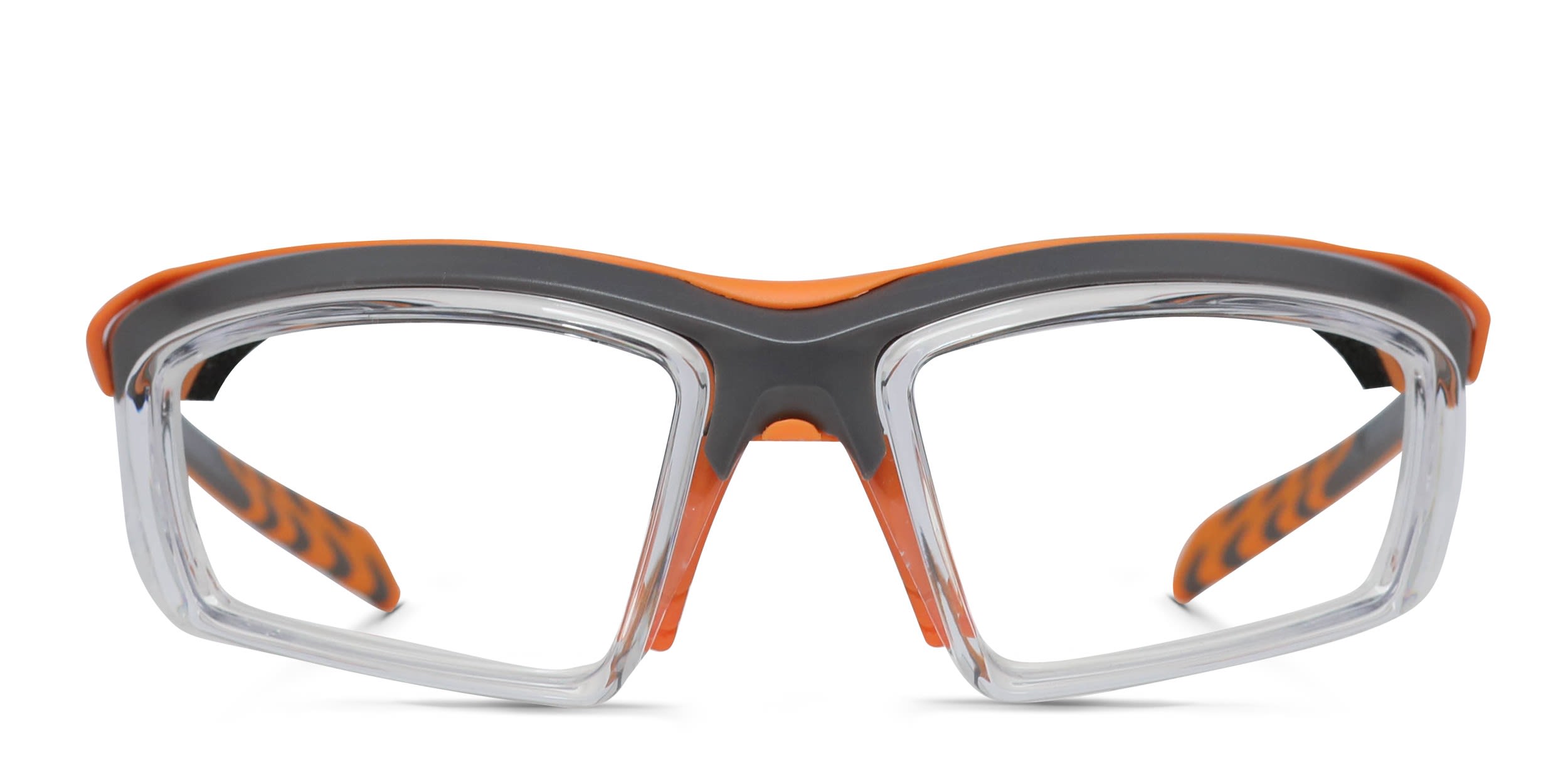 ArmouRx 6008 Gray, Orange, Clear Prescription Eyeglasses