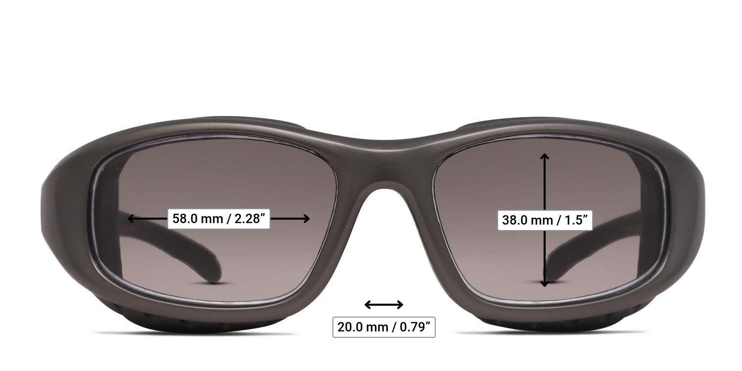 Pentax ZT35 Gray Prescription Sunglasses - 50% Off Lenses