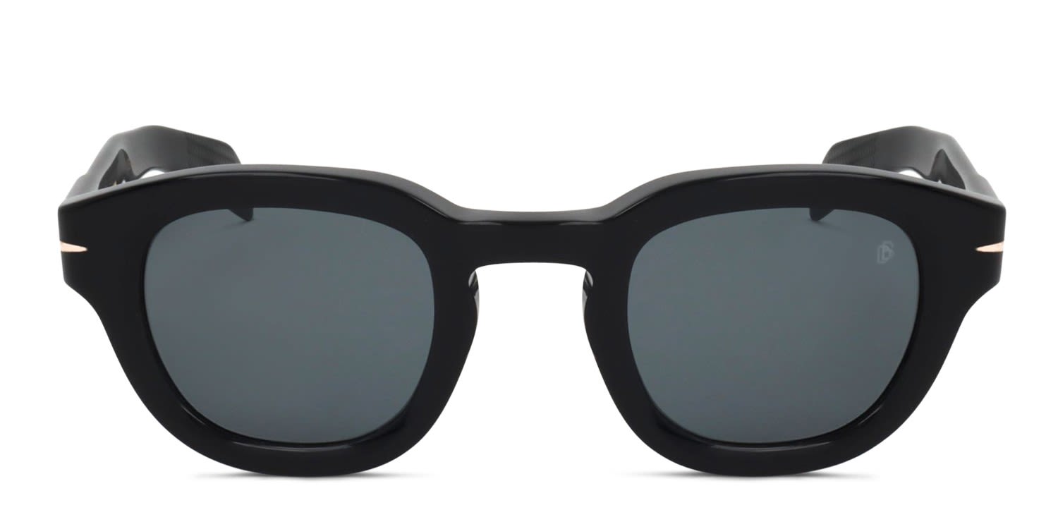 David Beckham DB7062/S black frame with grey lenses. Lenses provide 100 ...