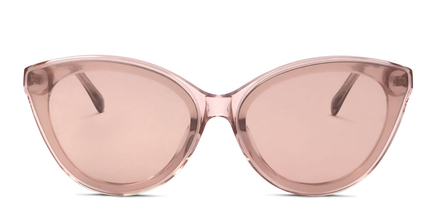 Jimmy Choo VIC/F/SK beige frame with pink lenses. Lenses provide 100% ...