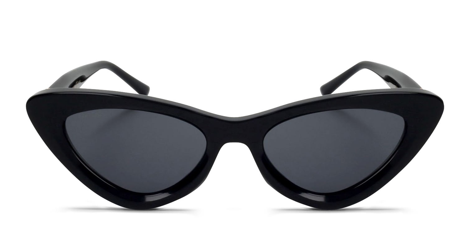 Jimmy Choo ADDY/S black frame with grey lenses. Lenses provide 100% UV ...