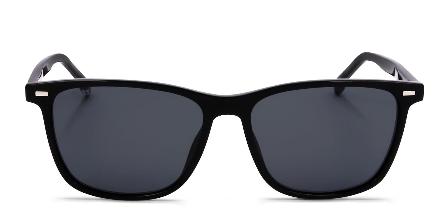 Hugo Boss 1554/O/S black frame with grey lenses. Lenses provide 100% UV ...
