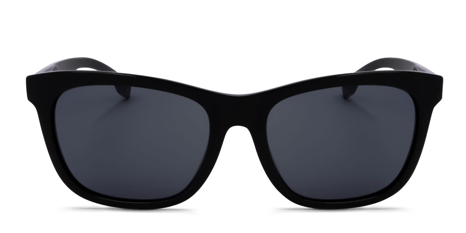 Hugo Boss 1555/O/F/S black frame with dark grey lenses. Lenses provide ...