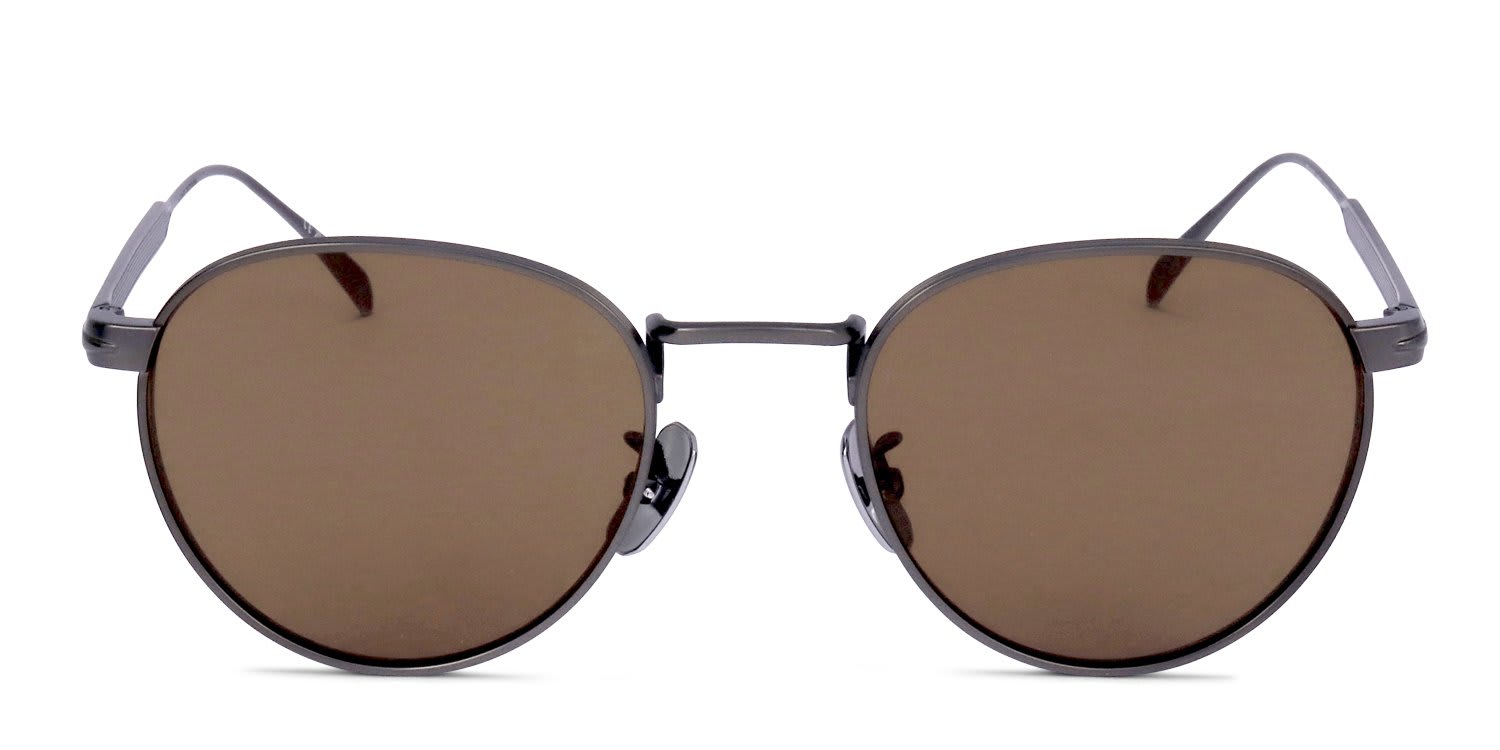 David Beckham DB1142/S gunmetal , black frame with solid brown lenses ...