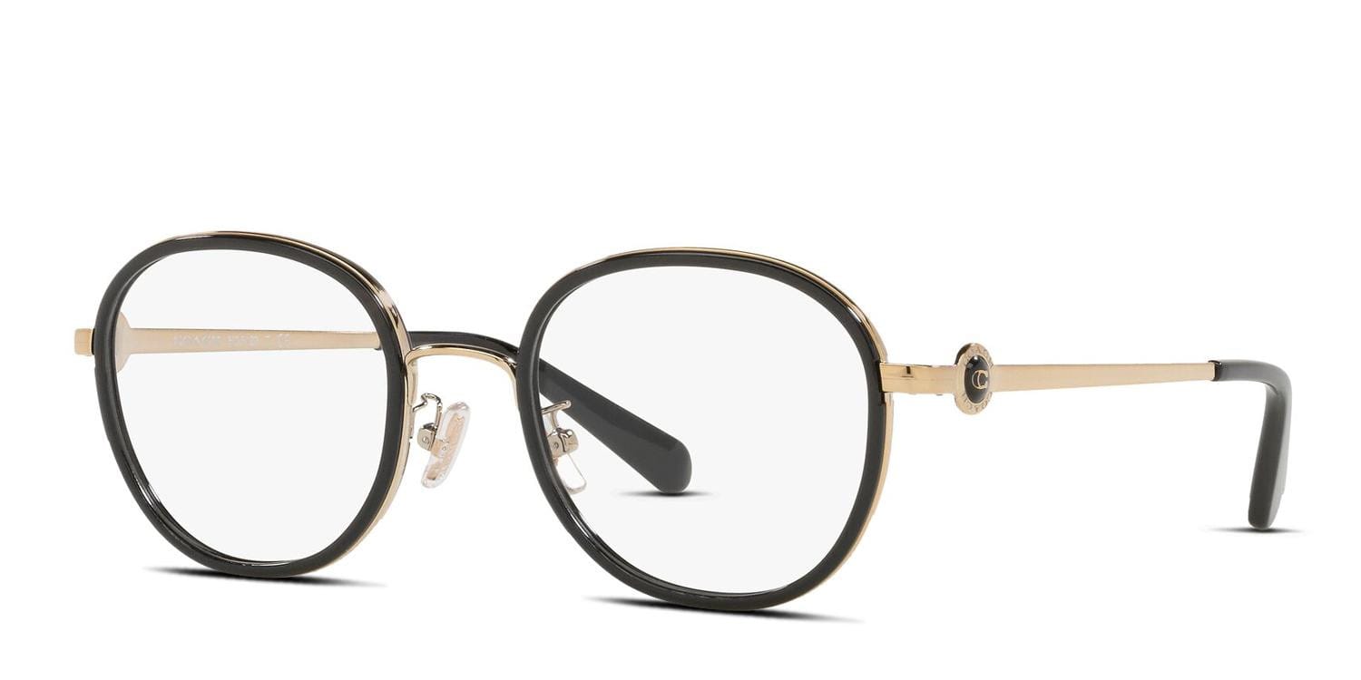 Coach HC5129 Black/Gold Eyeglasses | Includes Free Rx Lenses ...