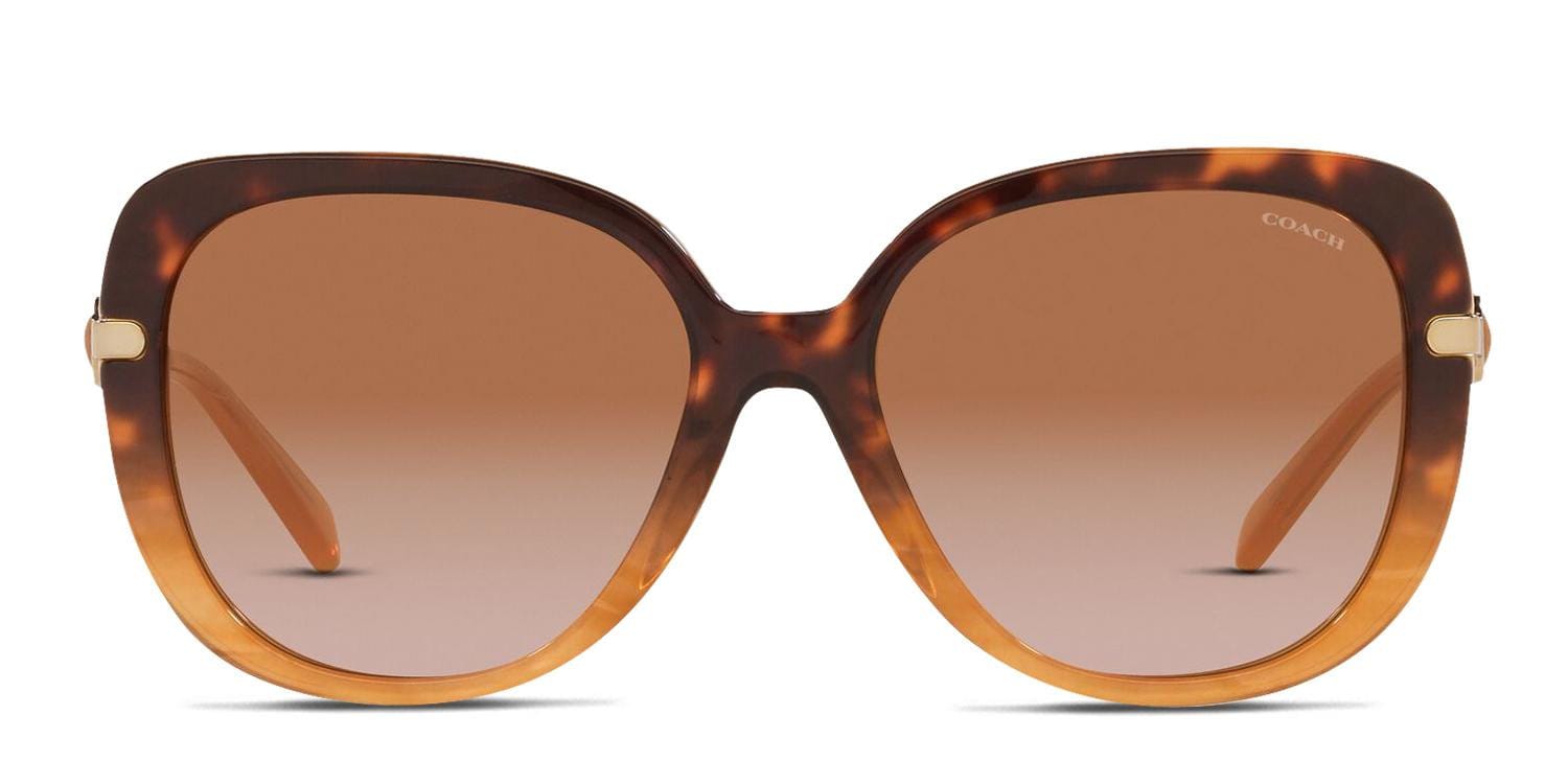 Coach HC8320 Tortoise/Orange Prescription Sunglasses