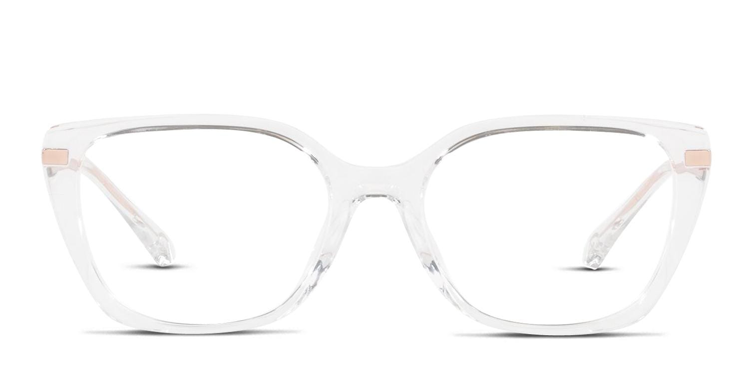 Michael Kors MK4083U Bergen Clear/Rose Gold Eyeglasses | Includes Free ...