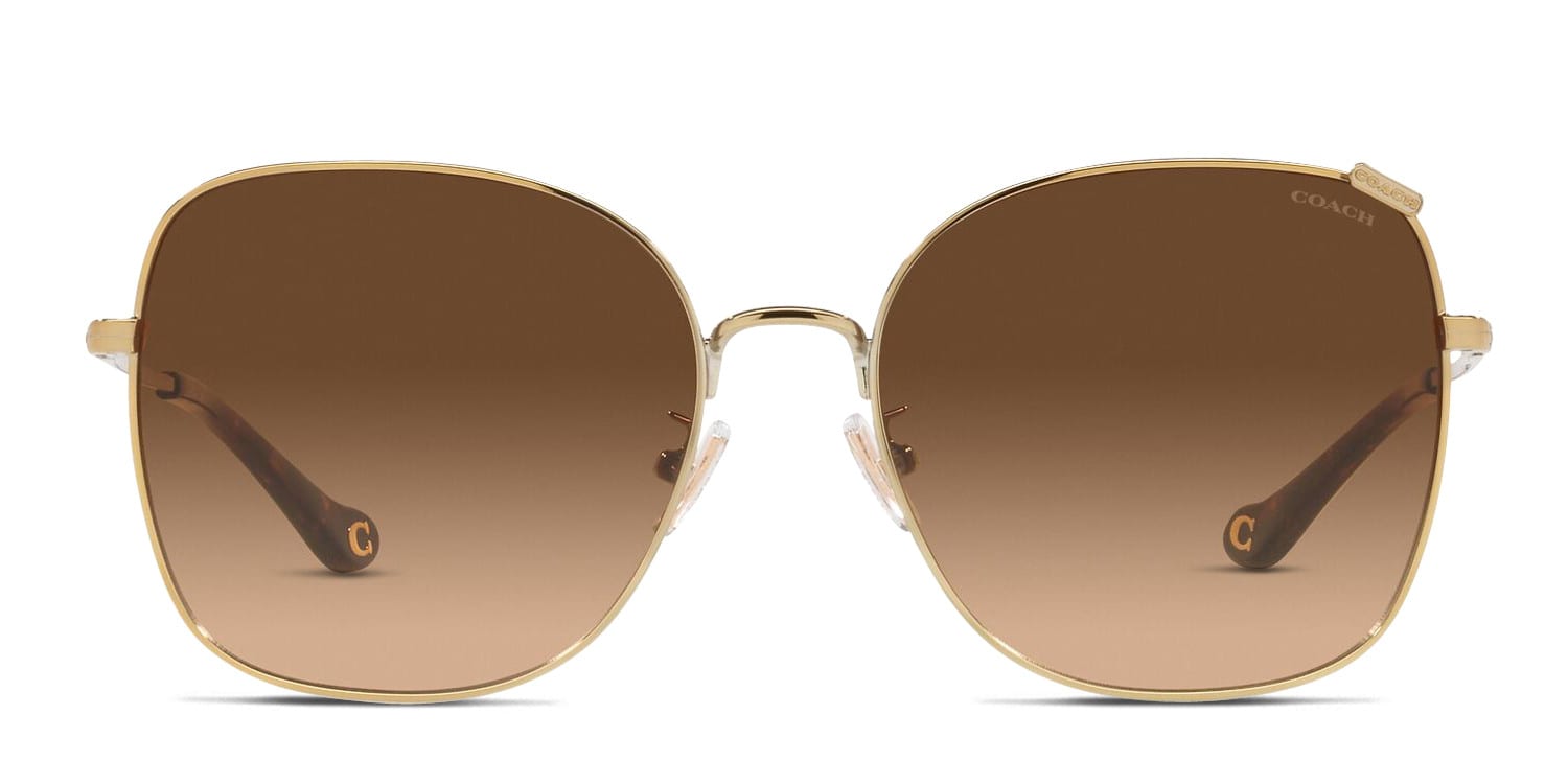 Coach HC7133 Gold Prescription Sunglasses