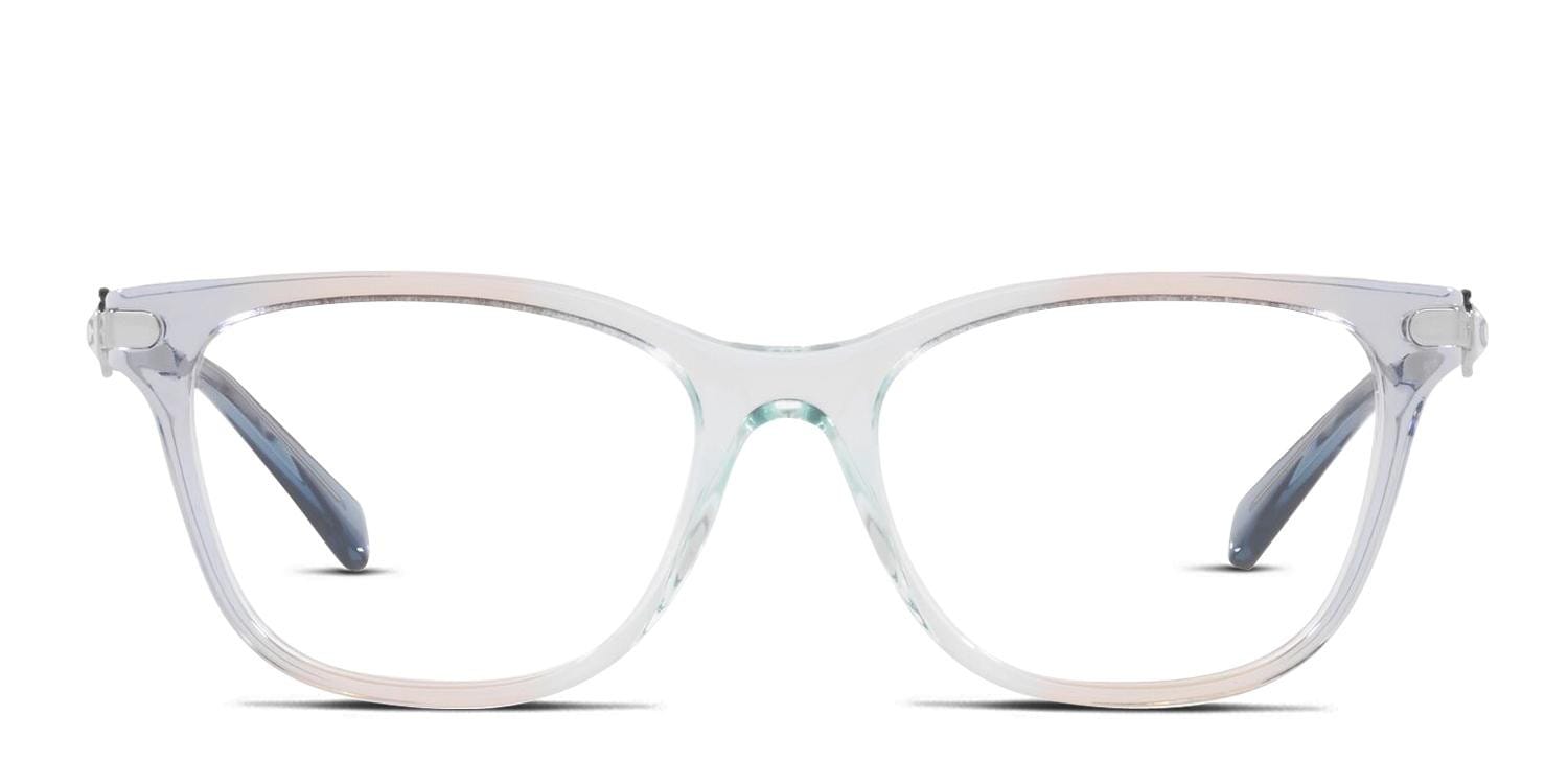 Coach HC6176 Blue/Green/Clear Eyeglasses | Includes Free Rx Lenses ...