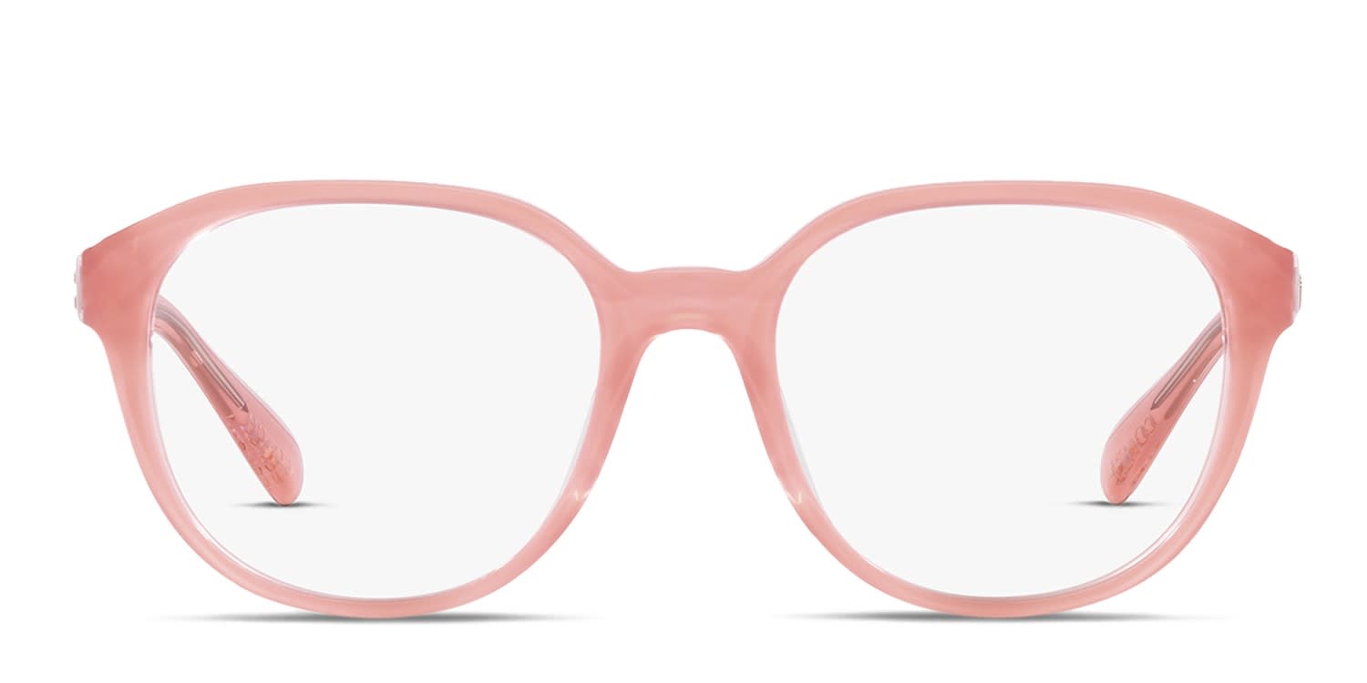 Coach HC6209U Universal Fit Clear , Pink Eyeglasses | Includes Free Rx ...
