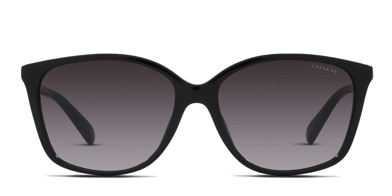 Coach HC8361U Black Prescription Sunglasses - 50% Off Lenses