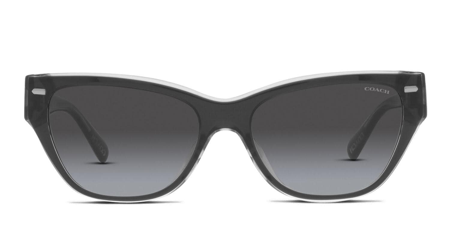 Coach HC8370U Black, Clear Prescription Sunglasses - 50% Off Lenses