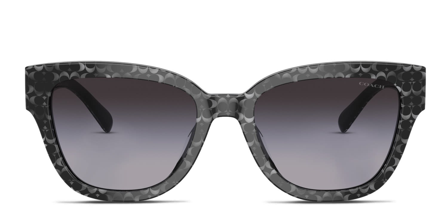 Coach HC8379U Cl920 gray frame with grey gradient lenses. Lenses ...