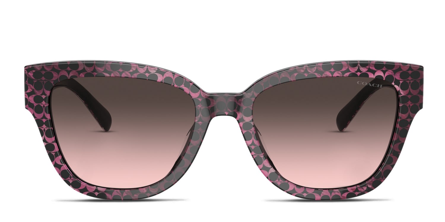 Coach HC8379U Cl920 red frame with grey rose gradient lenses. Lenses ...