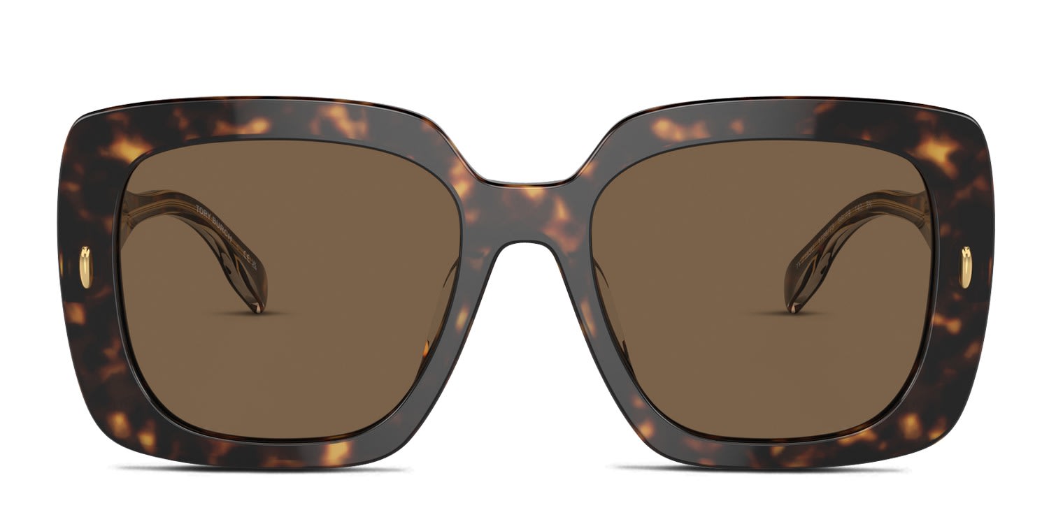 Tory Burch TY7193U tortoise frame with dark brown lenses. Lenses ...