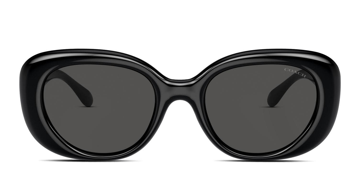 Coach HC8391U Shiny Black Prescription Sunglasses