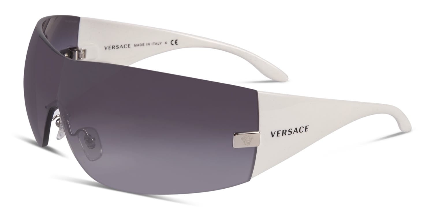 The Versace 0VE2054 is a rimless shield frame that is impossible to ...