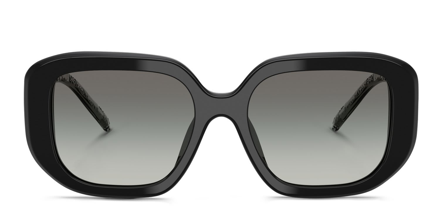 Tory Burch TY7218U black frame with grey lenses. Lenses provide 100% UV ...