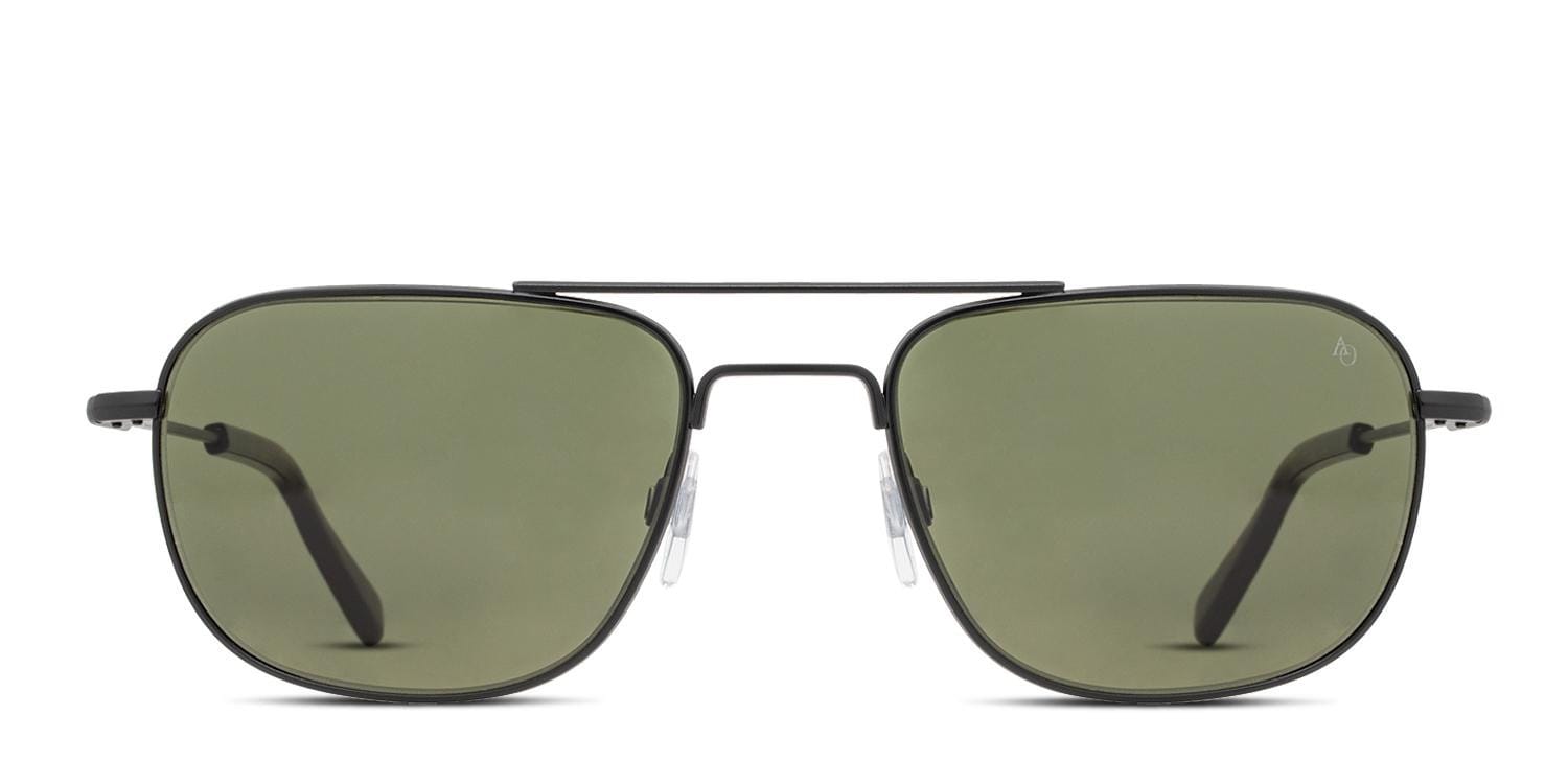 American Optical Checkmate Black, Green Prescription Sunglasses - 50% ...