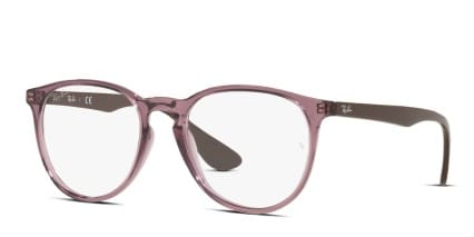 Ray-Ban RX7046 Erika Clear , Purple Eyeglasses | Includes Free Rx ...