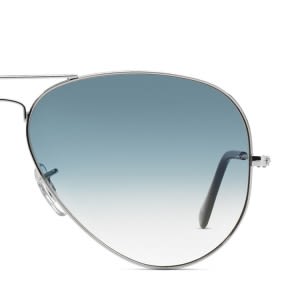 Ray-Ban RB3025 Aviator Large Metal Silver, Blue, Black Sunglasses