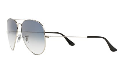 Ray-Ban RB3025 Aviator Large Metal Silver, Blue, Black Sunglasses