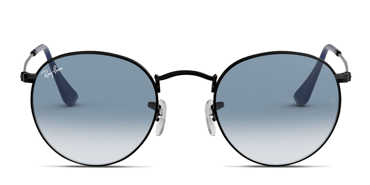 Ray-Ban RB3447 Round Metal Black , Blue