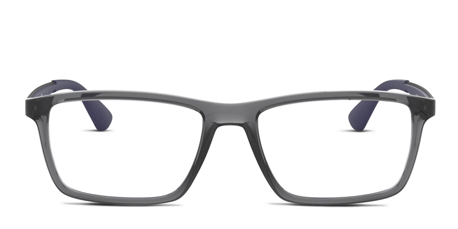 Ray-Ban RX7056 Clear , Gray Eyeglasses | Includes Free Rx Lenses ...