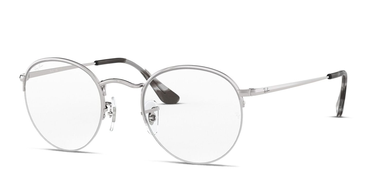 Ray-Ban RX3947V Round Gaze Silver Eyeglasses | Includes Free Rx Lenses ...