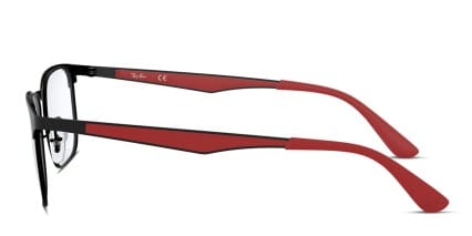 Ray-Ban RX6363 Black/Red Prescription Eyeglasses