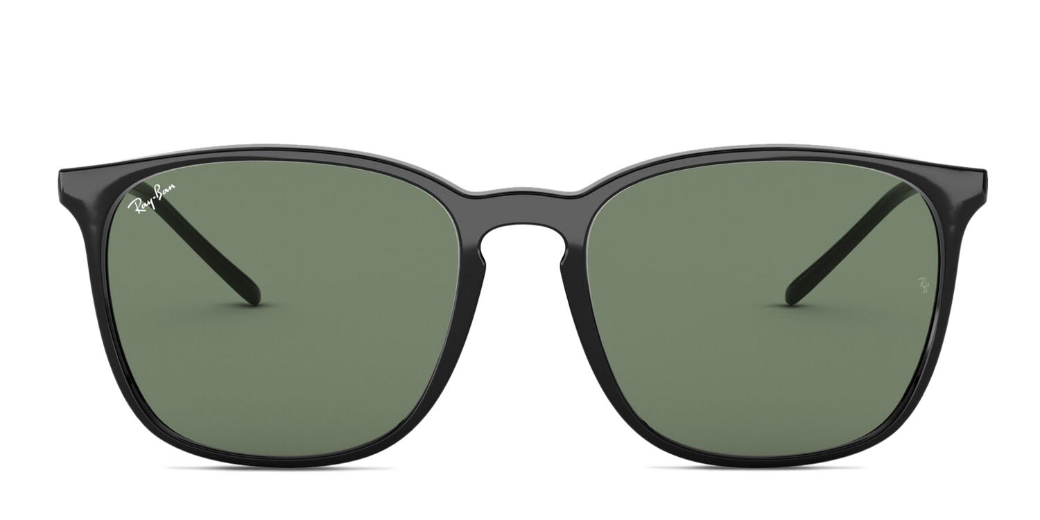 Ray-Ban RB4387F Black , Green Prescription Sunglasses - 50% Off Lenses