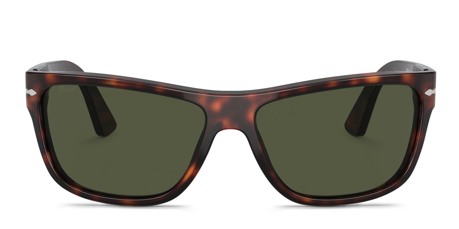 Persol PO3342S tortoise frame with green lenses. Lenses provide 100% UV ...