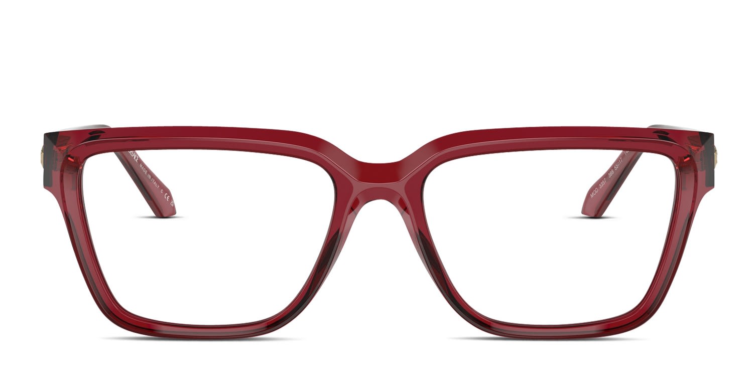 Versace VE3357 red , clear frame