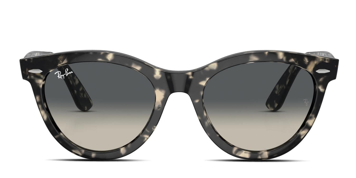Ray-Ban RB2241 Wayfarer Way Tortoise, Gray Prescription Sunglasses