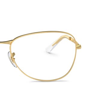 Ray-Ban RX3733V gold frames