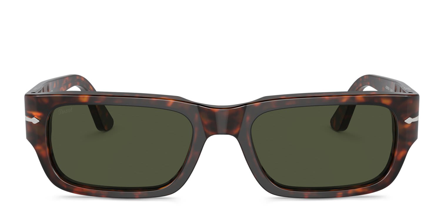 Persol PO3347S Adrien tortoise frame with green lenses. Lenses provide ...