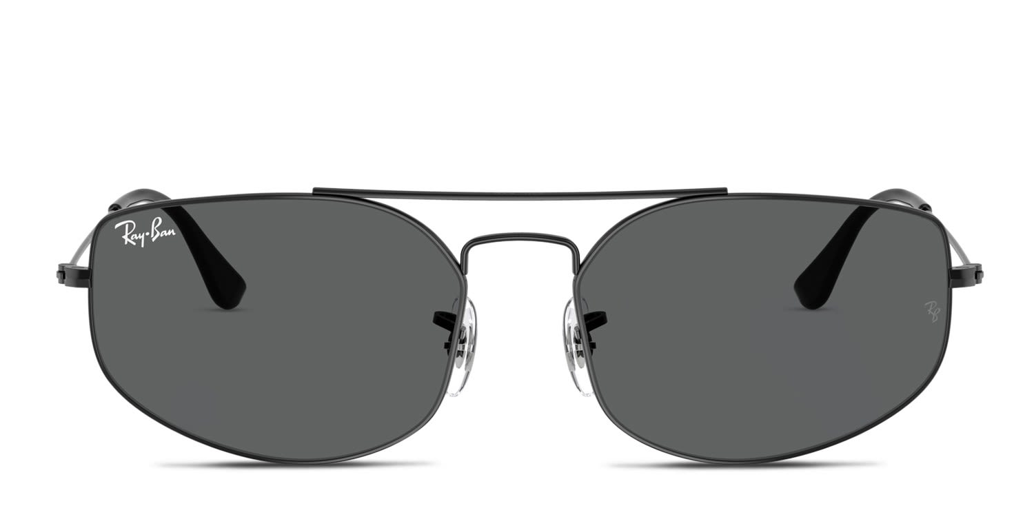 Ray-Ban RB3845 Explorer 5 black frame with dark grey lenses. Lenses ...