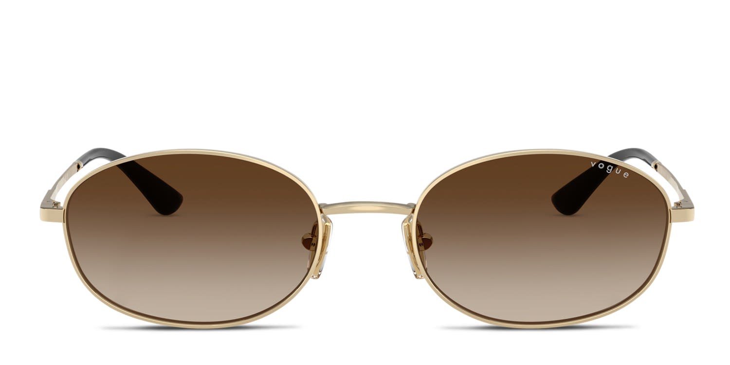Vogue VO4323S gold frame with gradient dark brown lenses. Lenses ...
