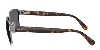 Ray-Ban RB3750 gunmetal frame with dark grey lenses. Lenses provide 100 ...