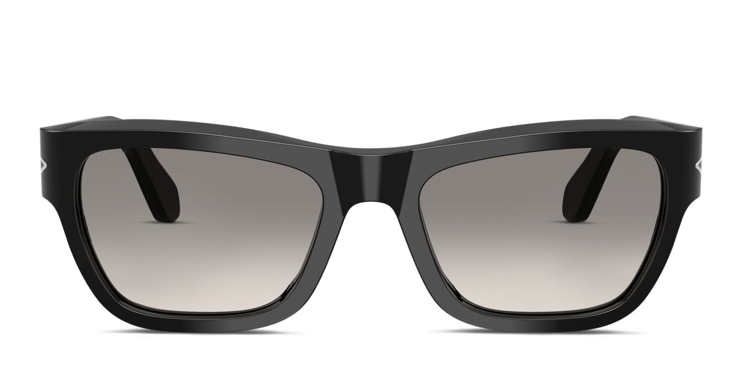 Persol PO0091S black frame with clear gradient grey lenses. Lenses ...