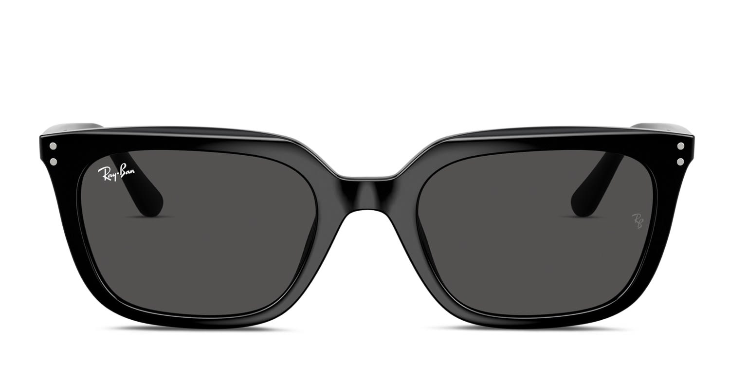 Ray-Ban RB4439D black frame with dark grey lenses. Lenses provide 100% ...
