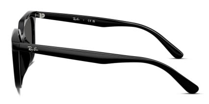Ray-Ban RB4439D black frame with dark grey lenses. Lenses provide 100% ...