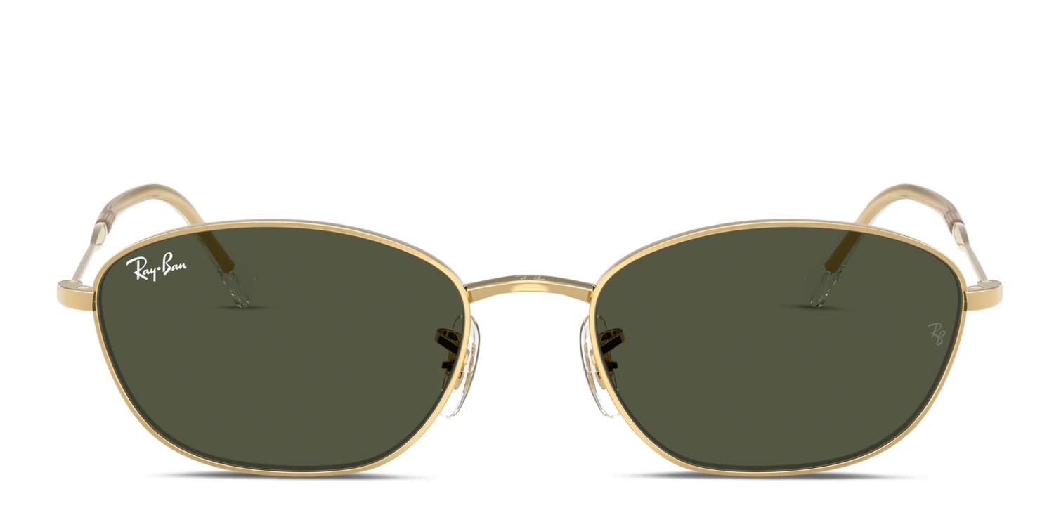 Ray-Ban RB3749 Gold, Green frame with green lenses. Lenses provide 100% ...