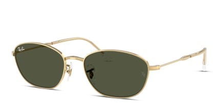 Ray-Ban RB3749 Gold, Green frame with green lenses. Lenses provide 100% ...