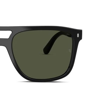 Ray-Ban RB2213 black frame with green lenses. Lenses provide 100% UV ...