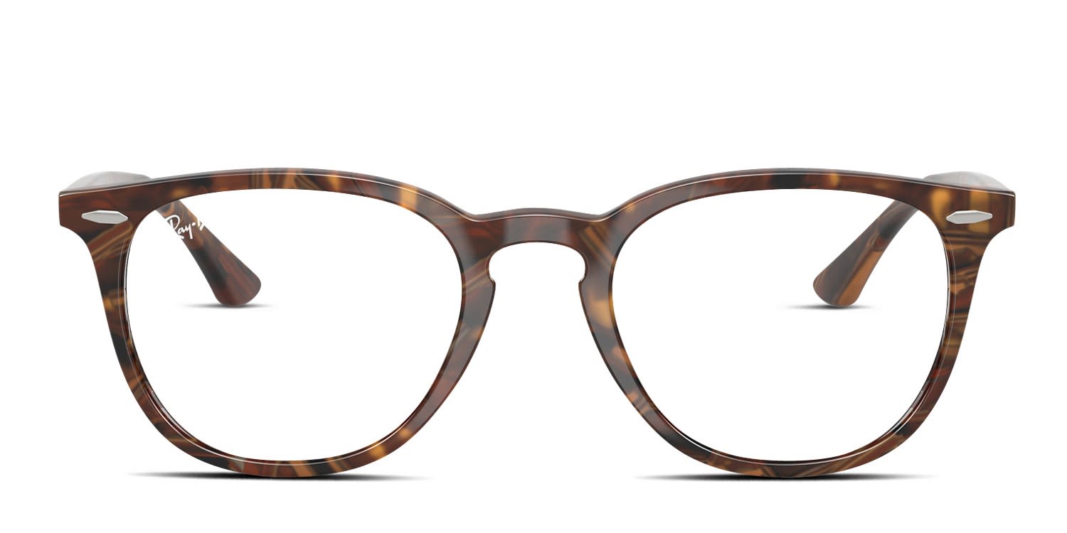 Ray-Ban RX7159 clear , brown , yellow frame