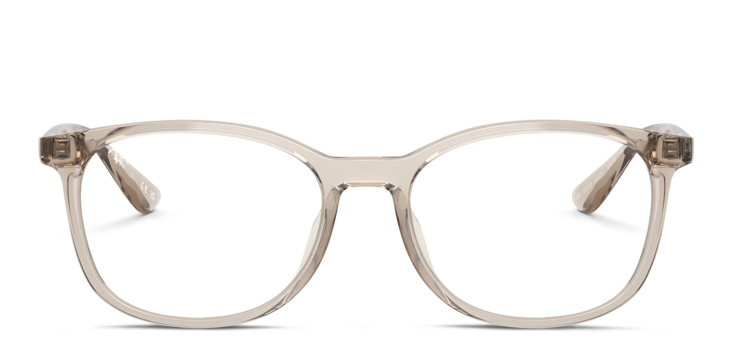 Ray-Ban RX7093D clear , brown frame