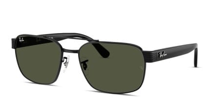 Ray-Ban RB3751 black frame with green lenses. Lenses provide 100% UV ...