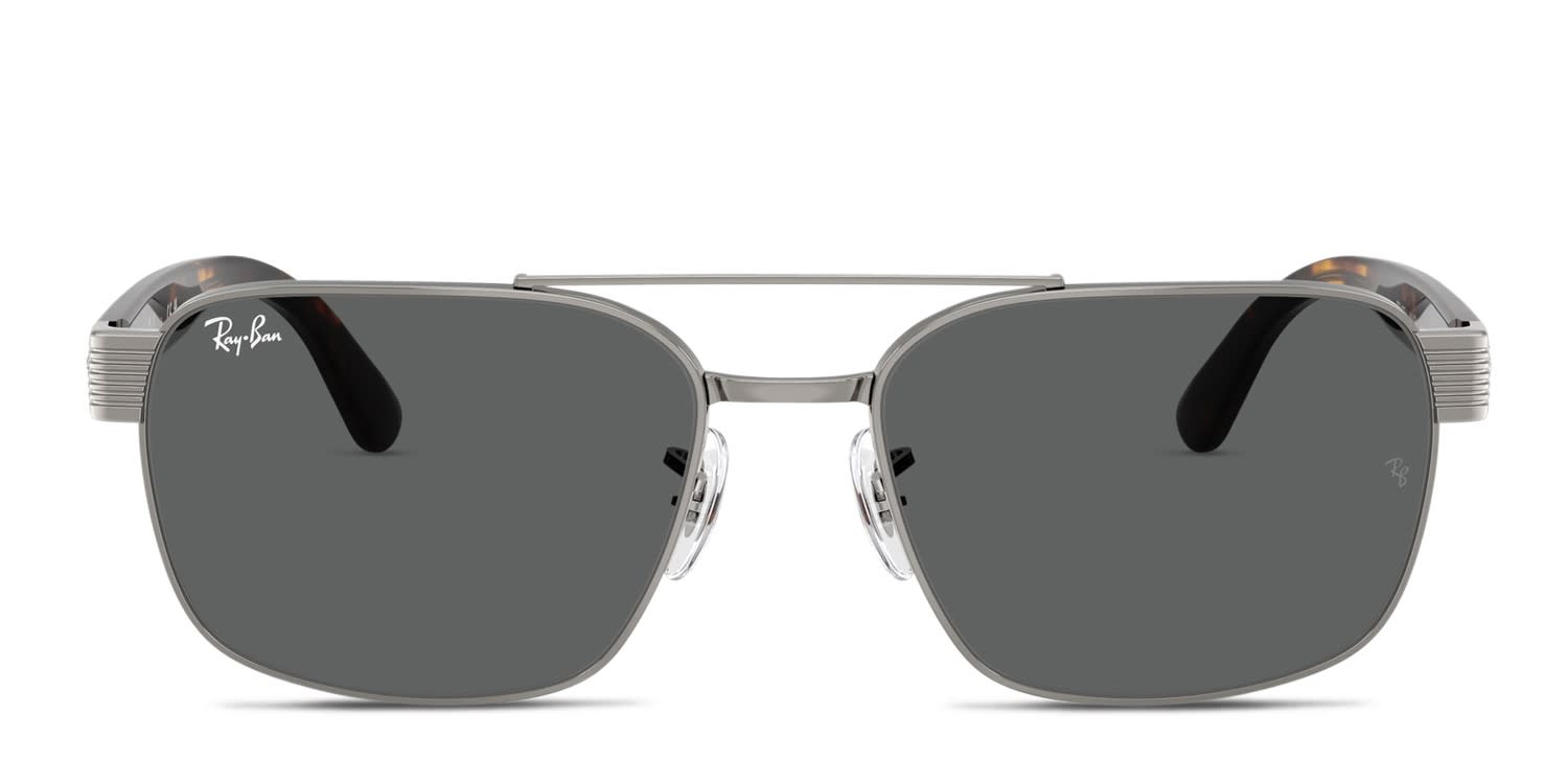 Ray-Ban RB3751 gunmetal frame with dark grey lenses. Lenses provide 100 ...